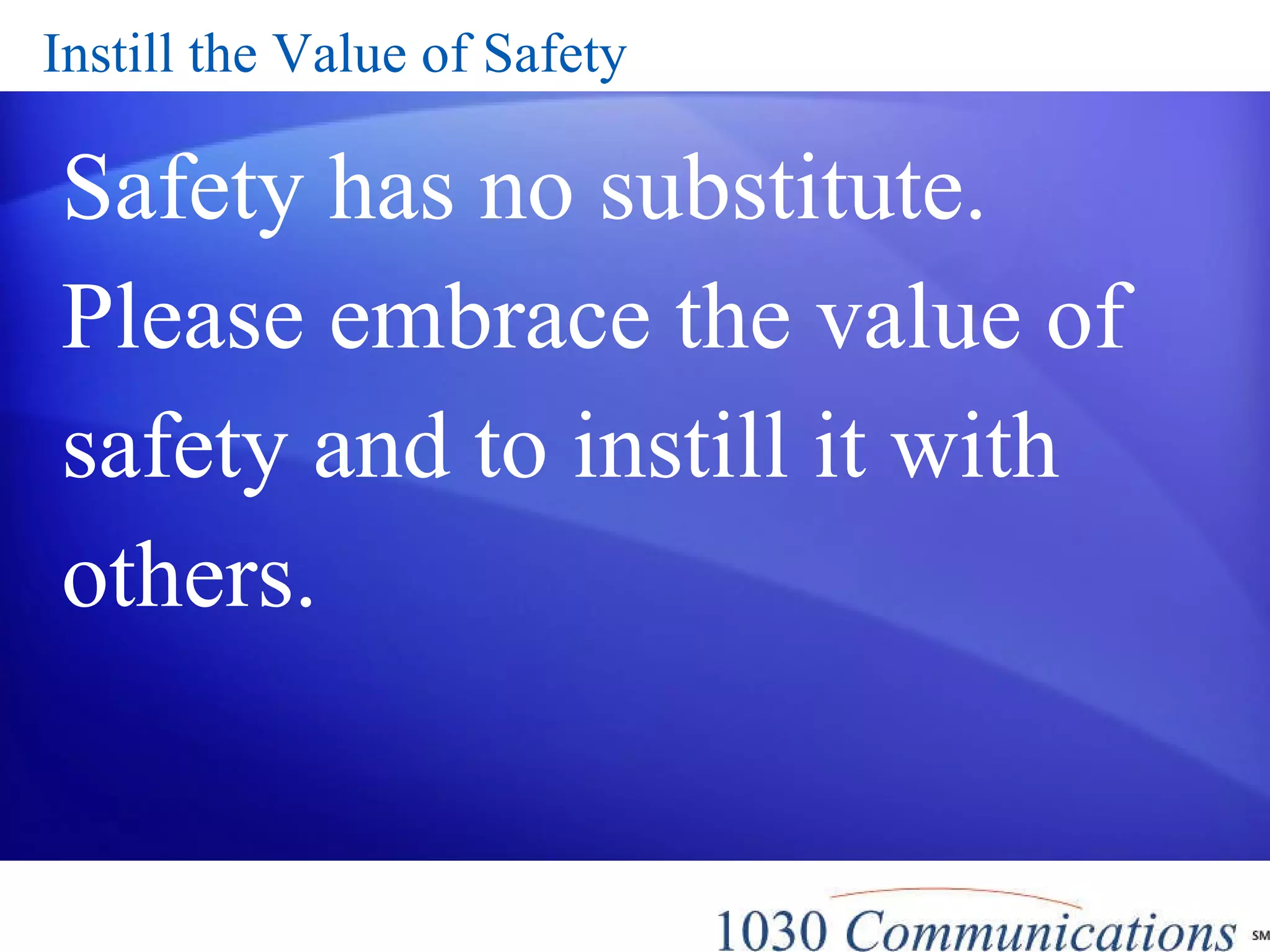 Safety Thoughts | PPT