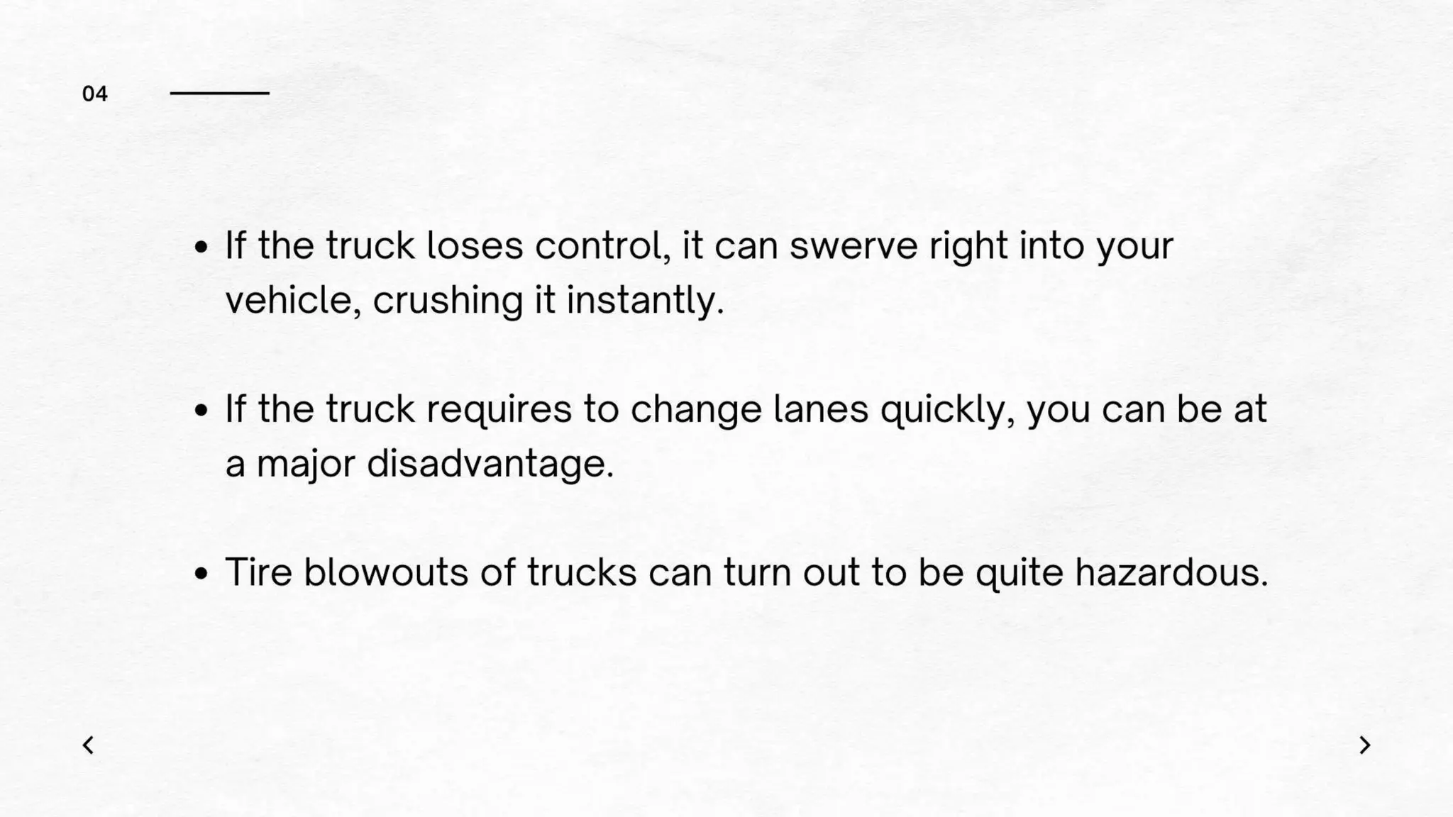 Safety Tips for Drivers Sharing the Road with Trucks | PPTX