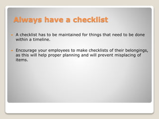 Safety tips for office relocation | PPTX