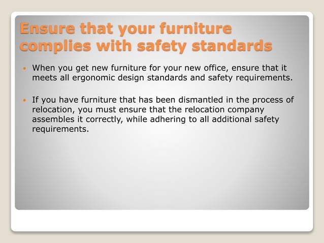 Safety tips for office relocation | PPTX | Office Property | Real Estate
