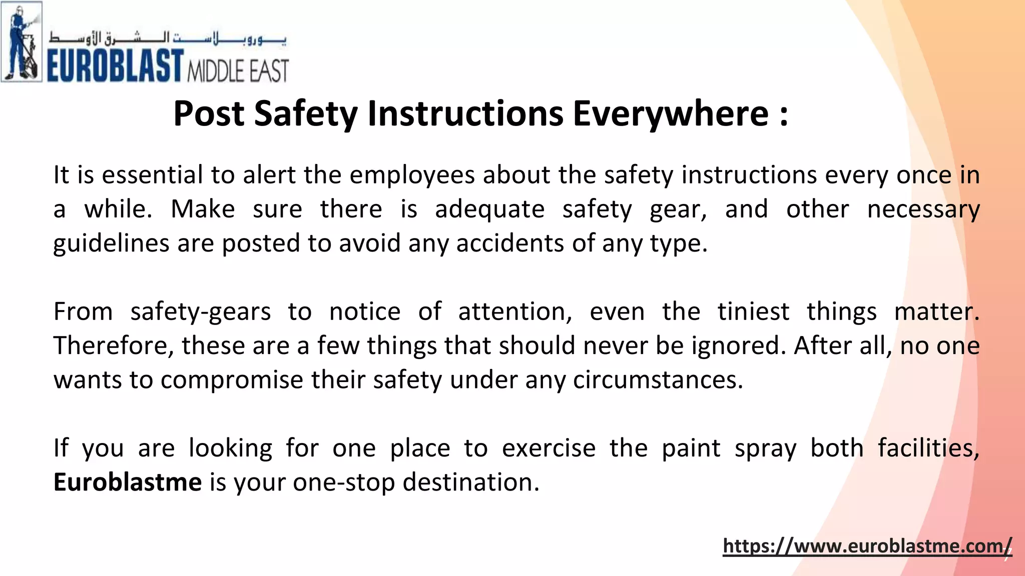 Safety tips for using paint spray booth... | PDF