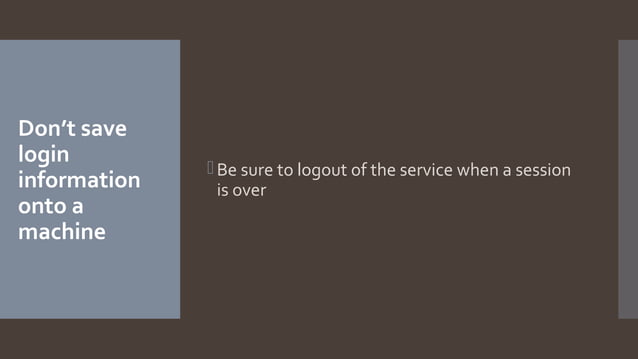 Safety tips when using a public computer | PPT