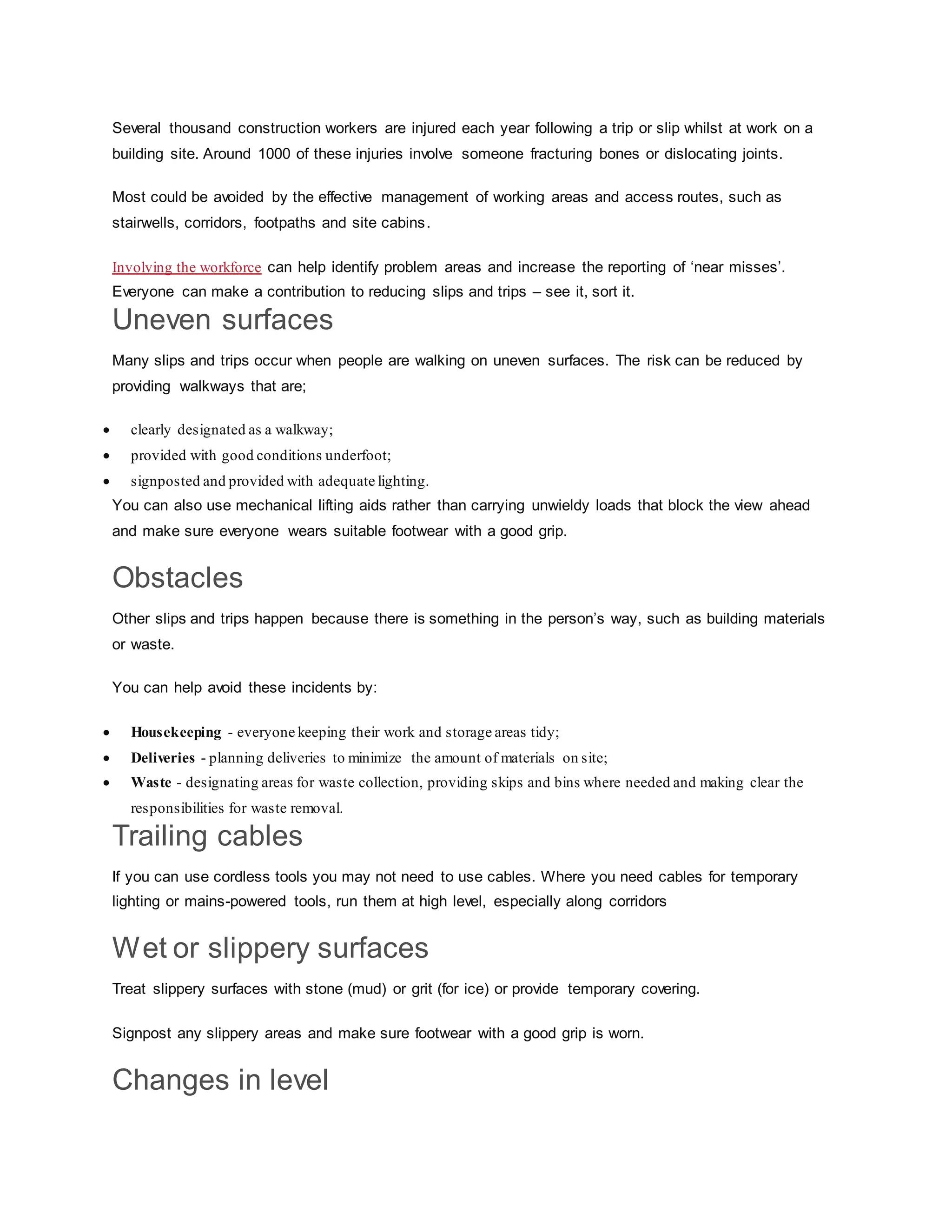 Safety topics | DOCX