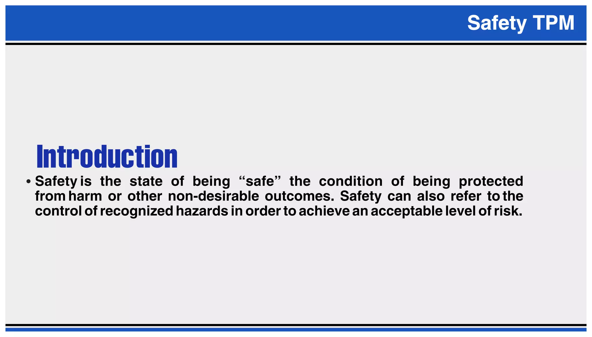 PPT ON SAFETY TPM | PDF