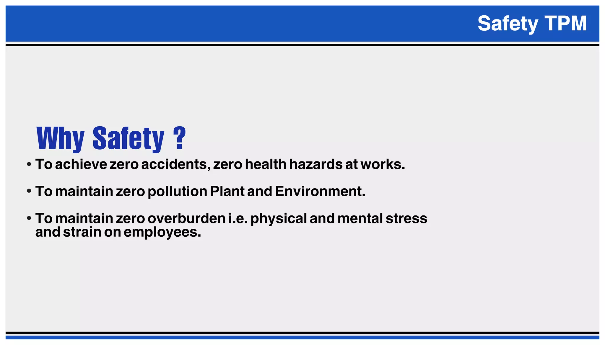 PPT ON SAFETY TPM | PDF