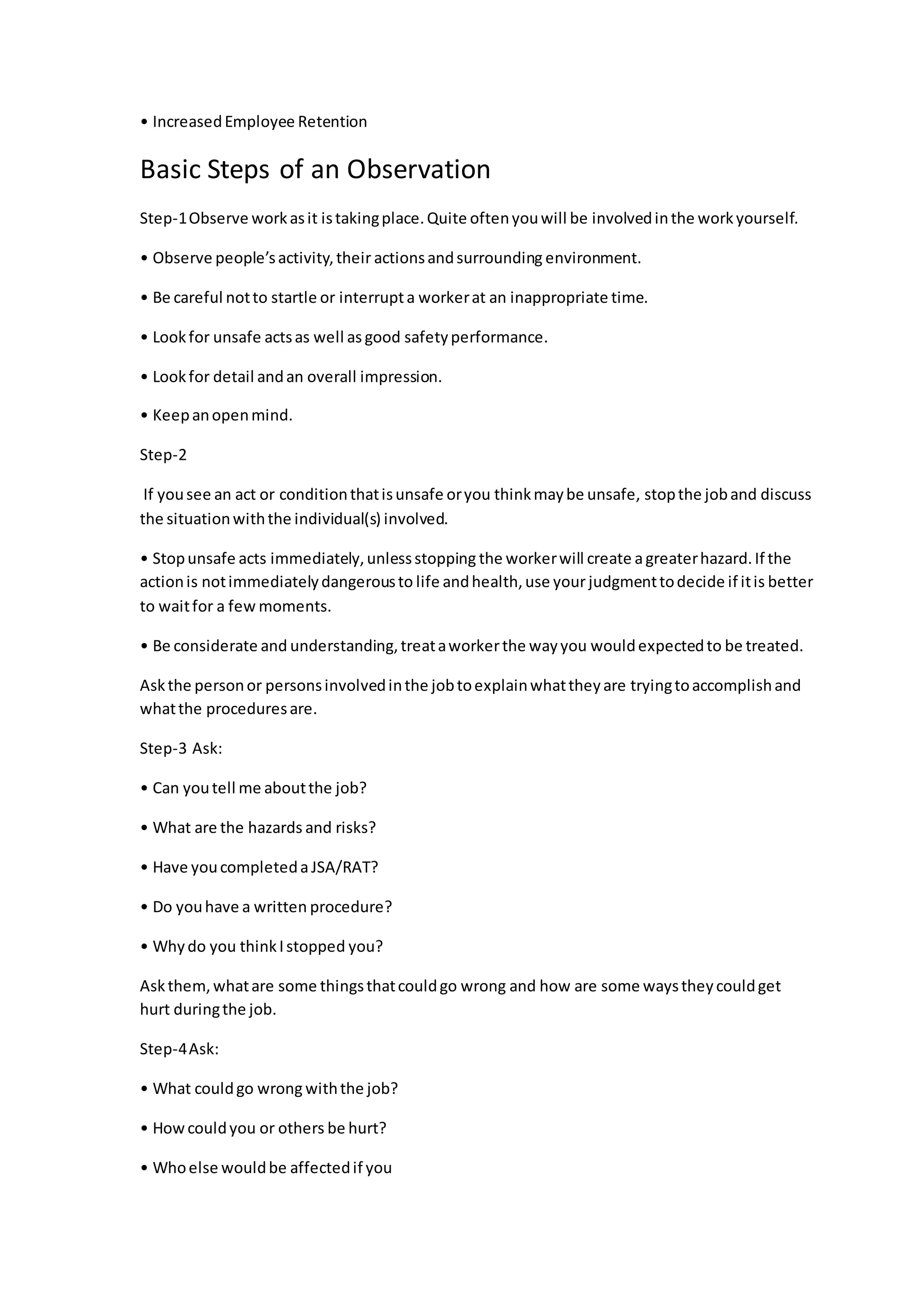 Safety training observation programme (STOP) | DOCX