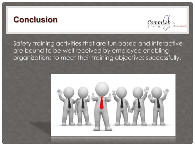 Learning Activities to Make Safety Training Fun and Interesting | PPTX