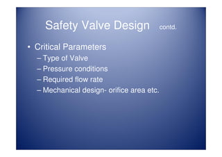 Safety valve in process industry1 | PDF