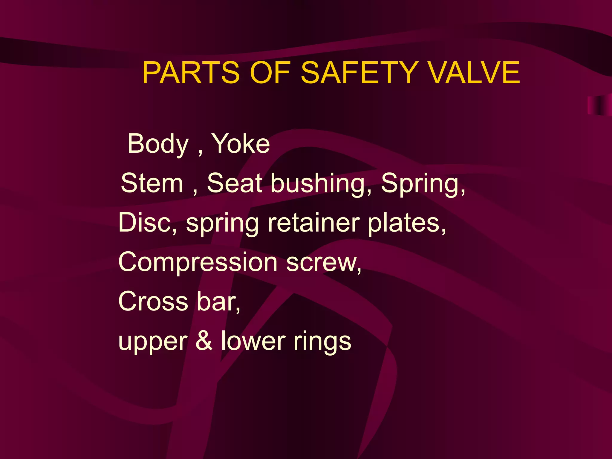 Safety valves | PPT
