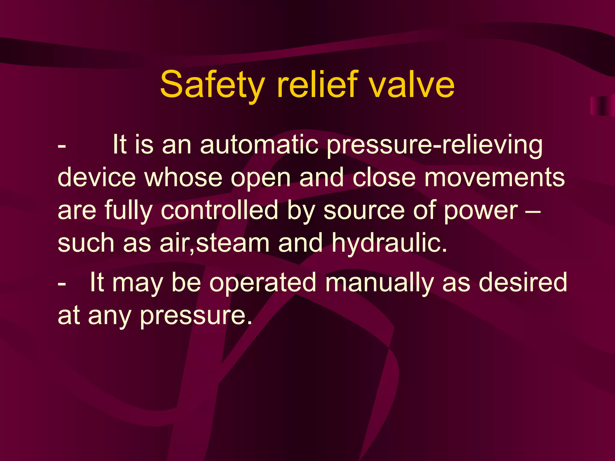 Safety valves | PPT