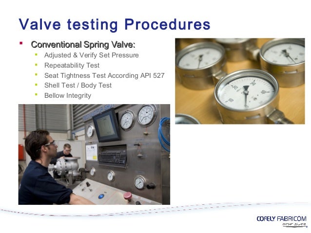 Testing of Safety Valves