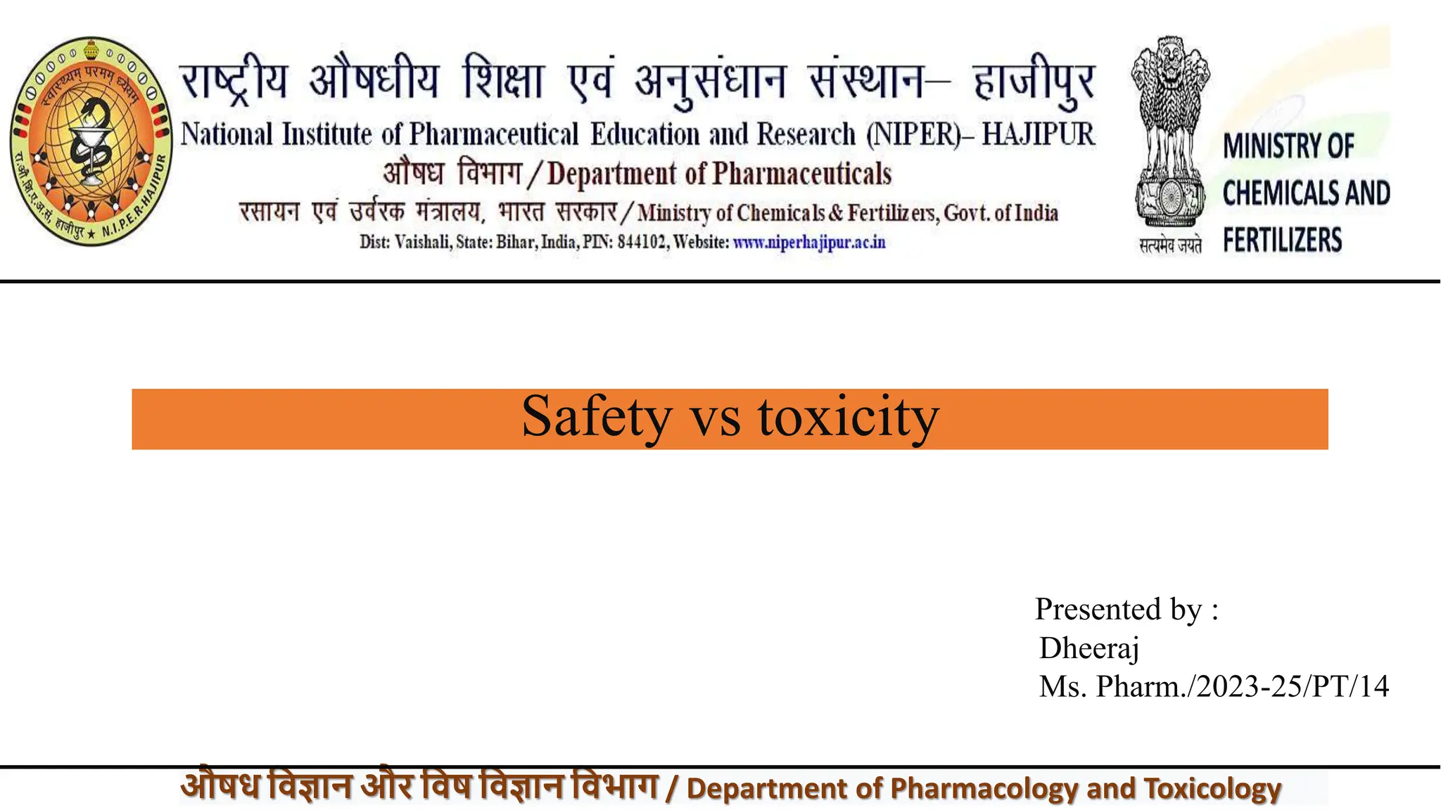 ICH vs OECD guidelines : safety pharmacological studies vs toxicity ...