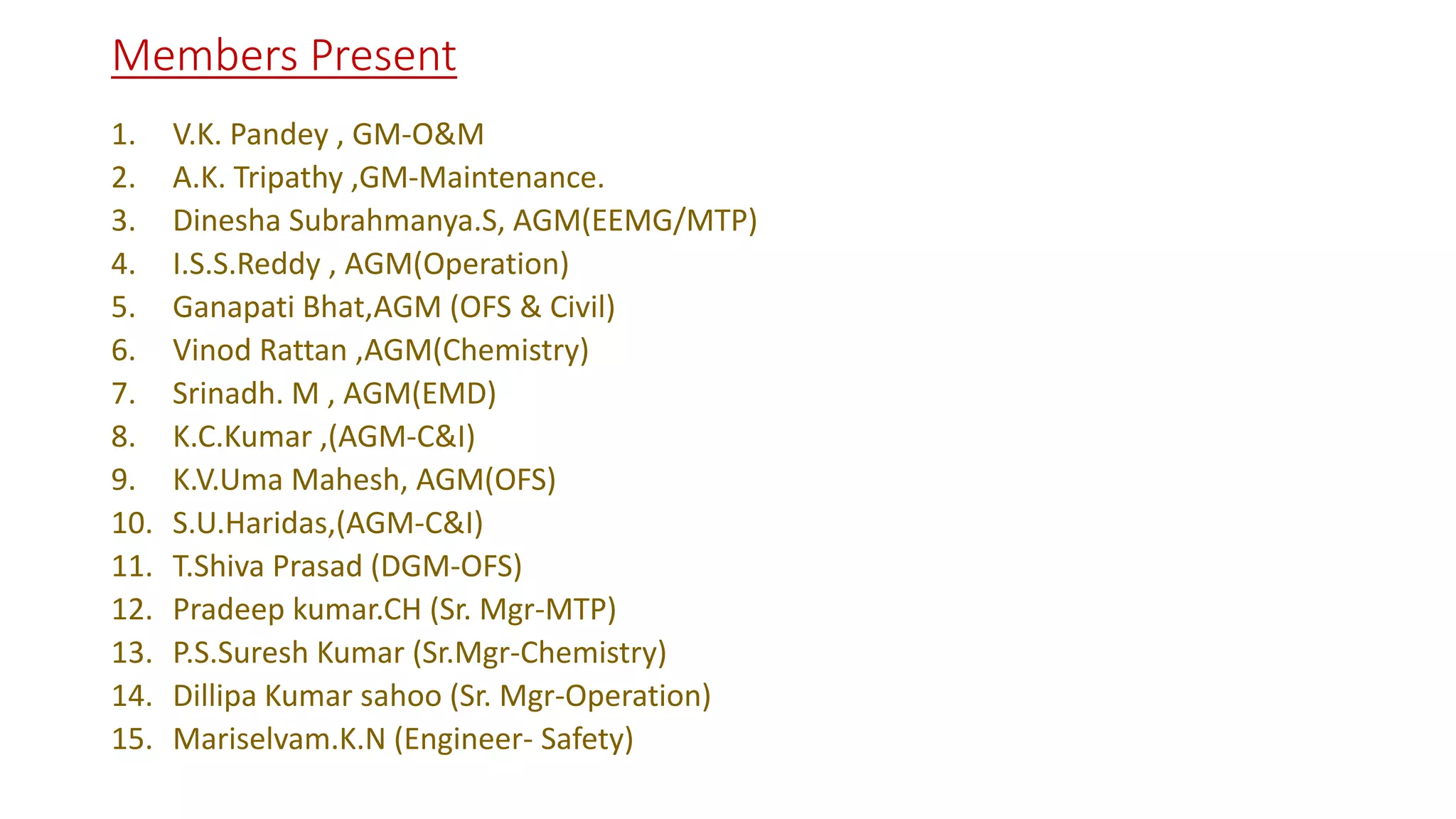 Safety walk Observations.pdf.pptx | Civil Engineering Industry | Industries