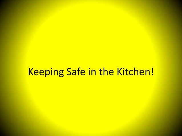 Safety while cooking | PPT