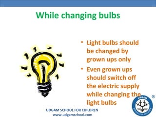 Safety while using electricity | PPT