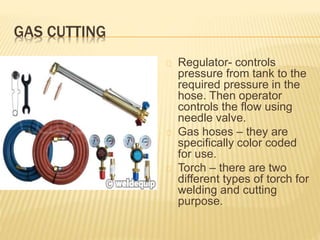Safe practices while Welding, Gas cutting and machining activities | PPTX