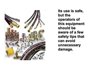 Safety with pressure air hoses | PPTX