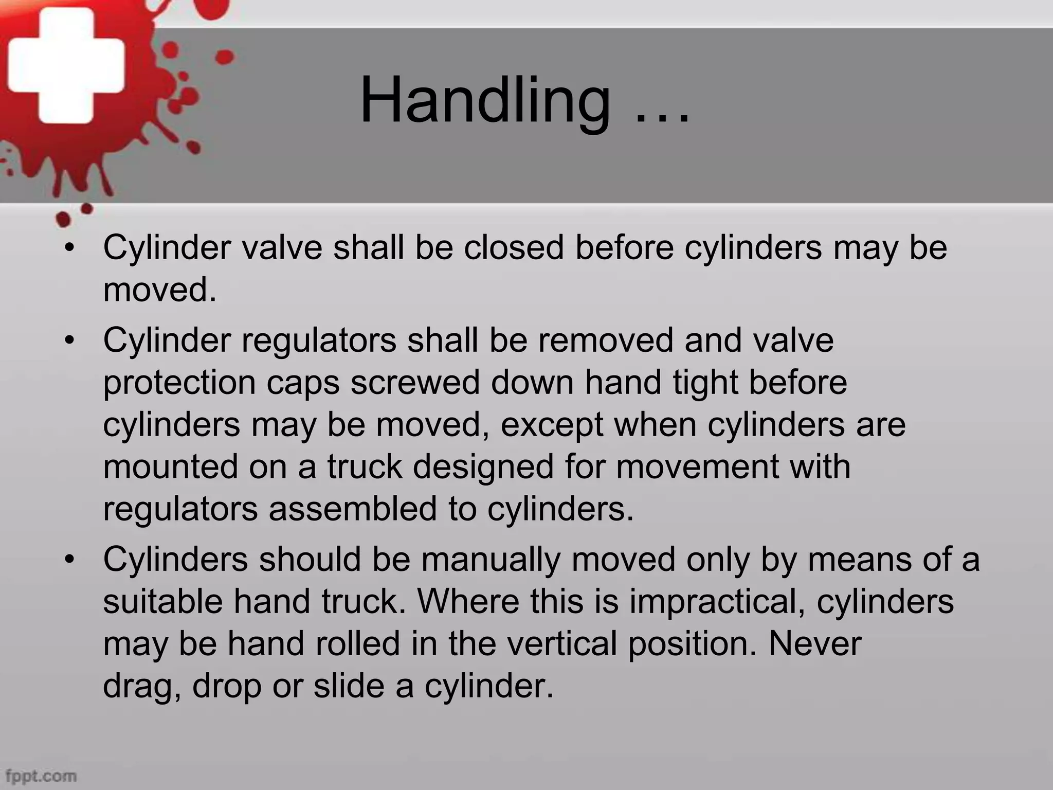 Safety work instruction for compressed gas | PPTX