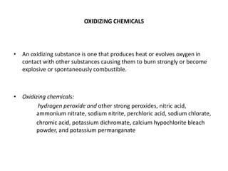 Safe use and storage of chemical and reagents | PPTX