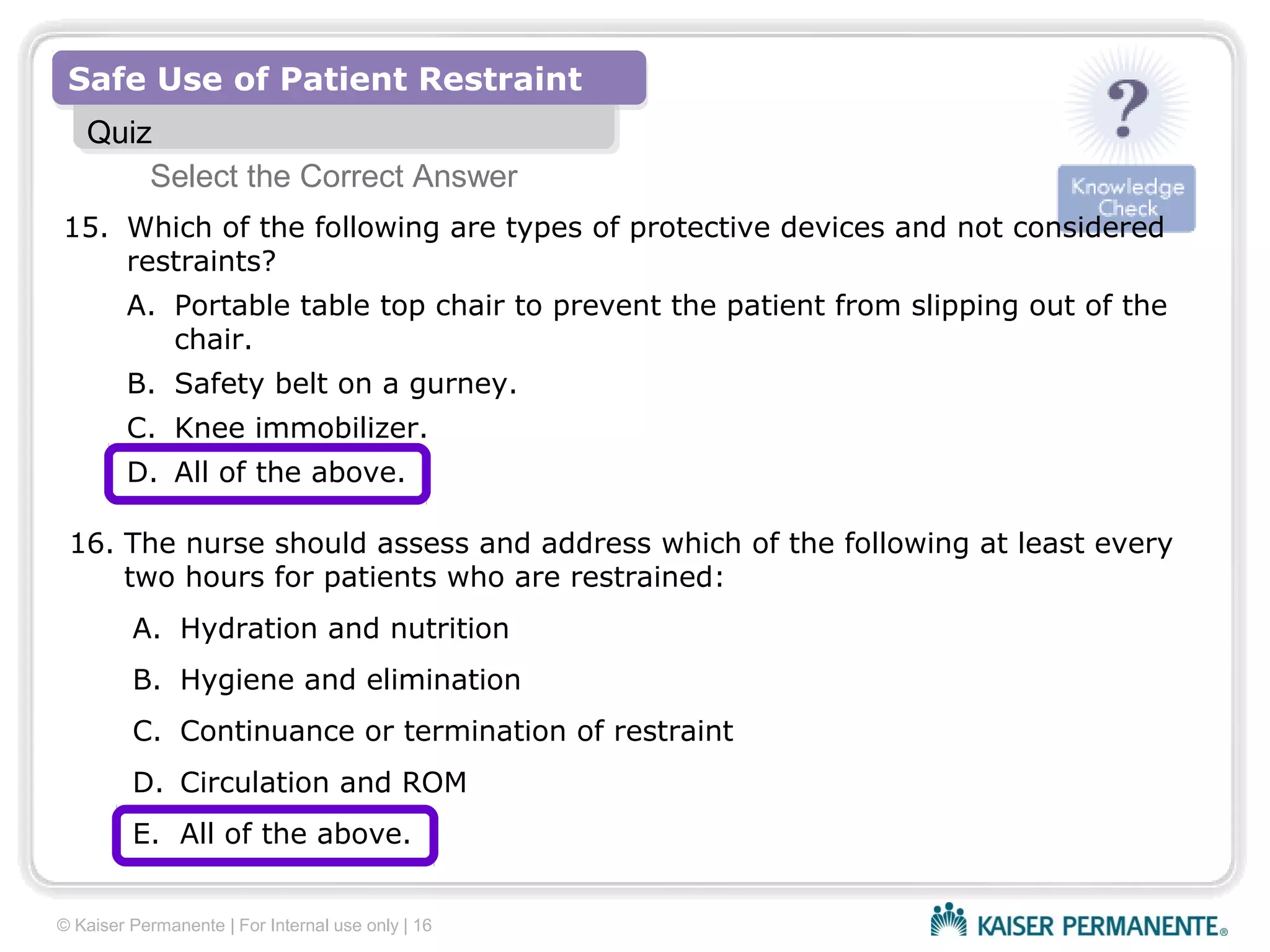 Safe useofpatientrestraintscompetency | PPT | Free Download