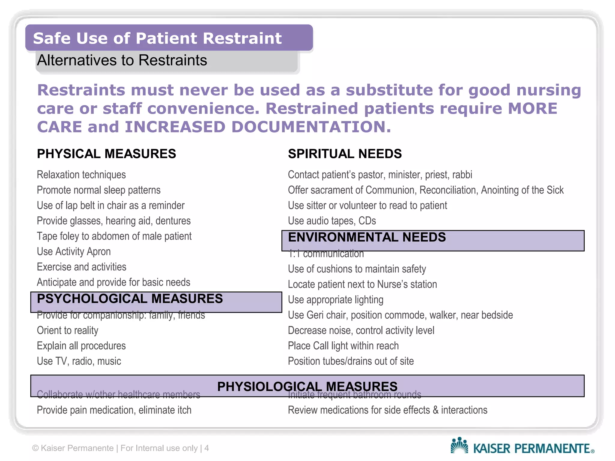 Safe useofpatientrestraintscompetency | PPT