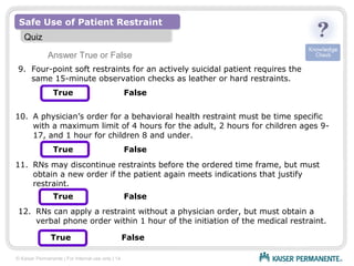 Safe useofpatientrestraintscompetency | PPT