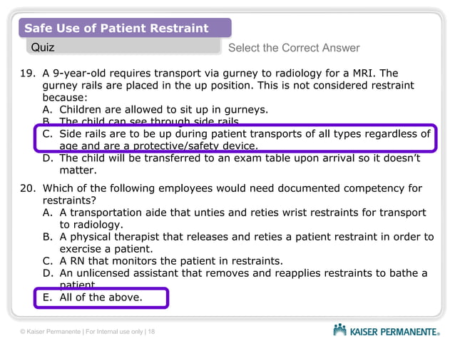 Safe useofpatientrestraintscompetency | PPT
