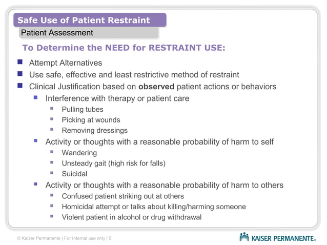 Safe useofpatientrestraintscompetency | PPT