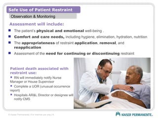 Safe useofpatientrestraintscompetency | PPT
