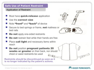 Safe useofpatientrestraintscompetency | PPT