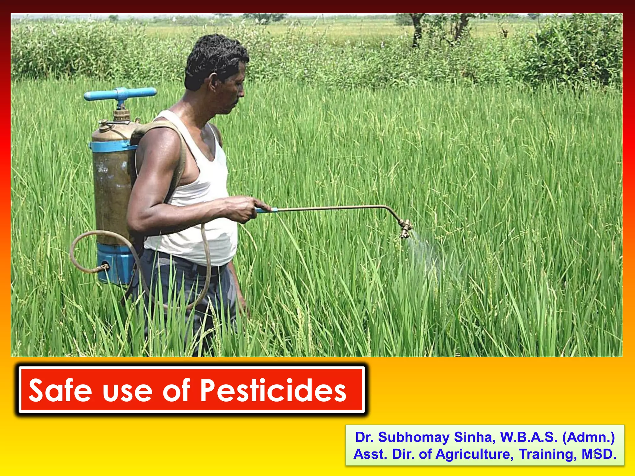 Safe use of pesticides | PDF