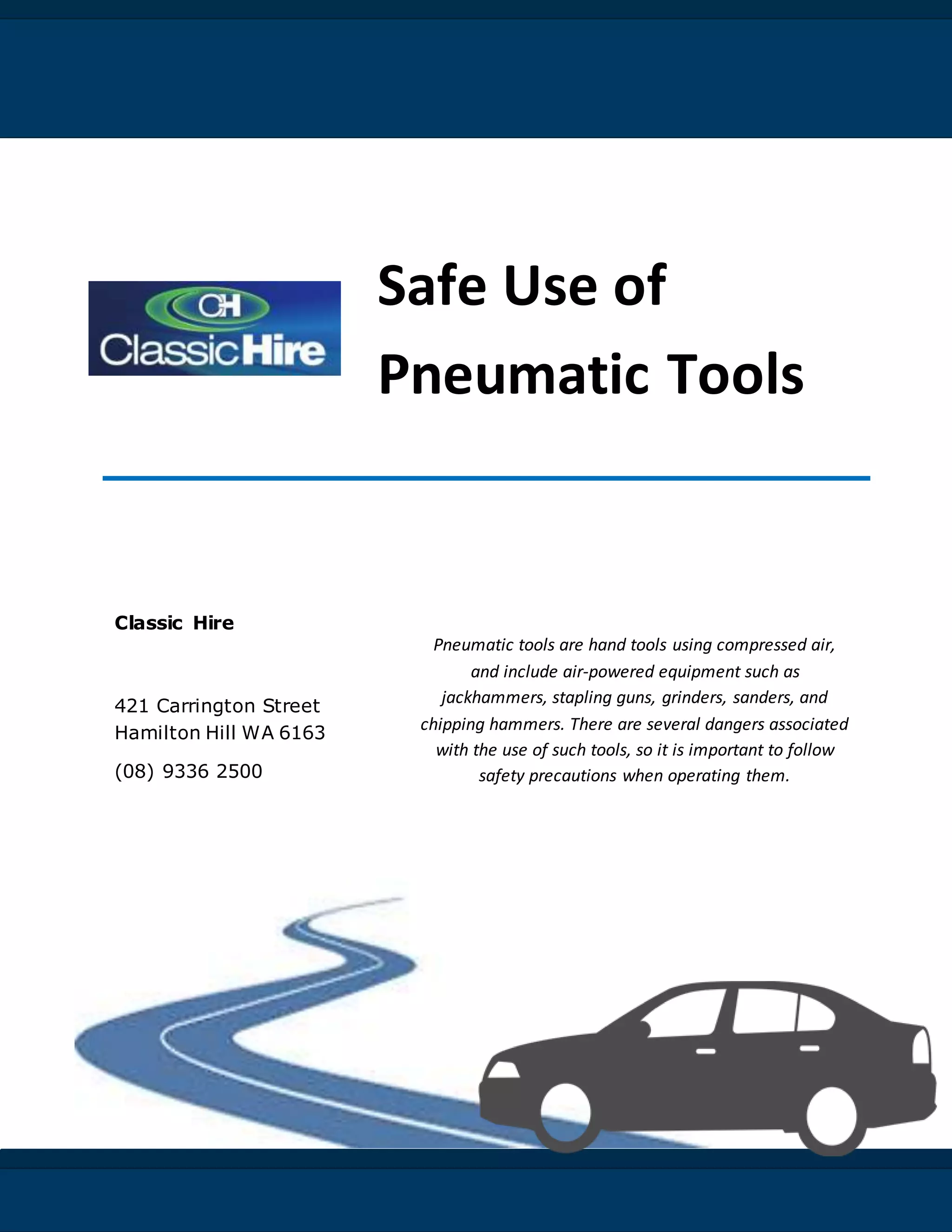 Safe Use of Pneumatic Tools | DOCX