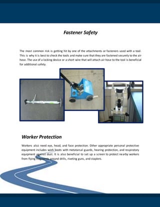 Safe Use of Pneumatic Tools | DOCX