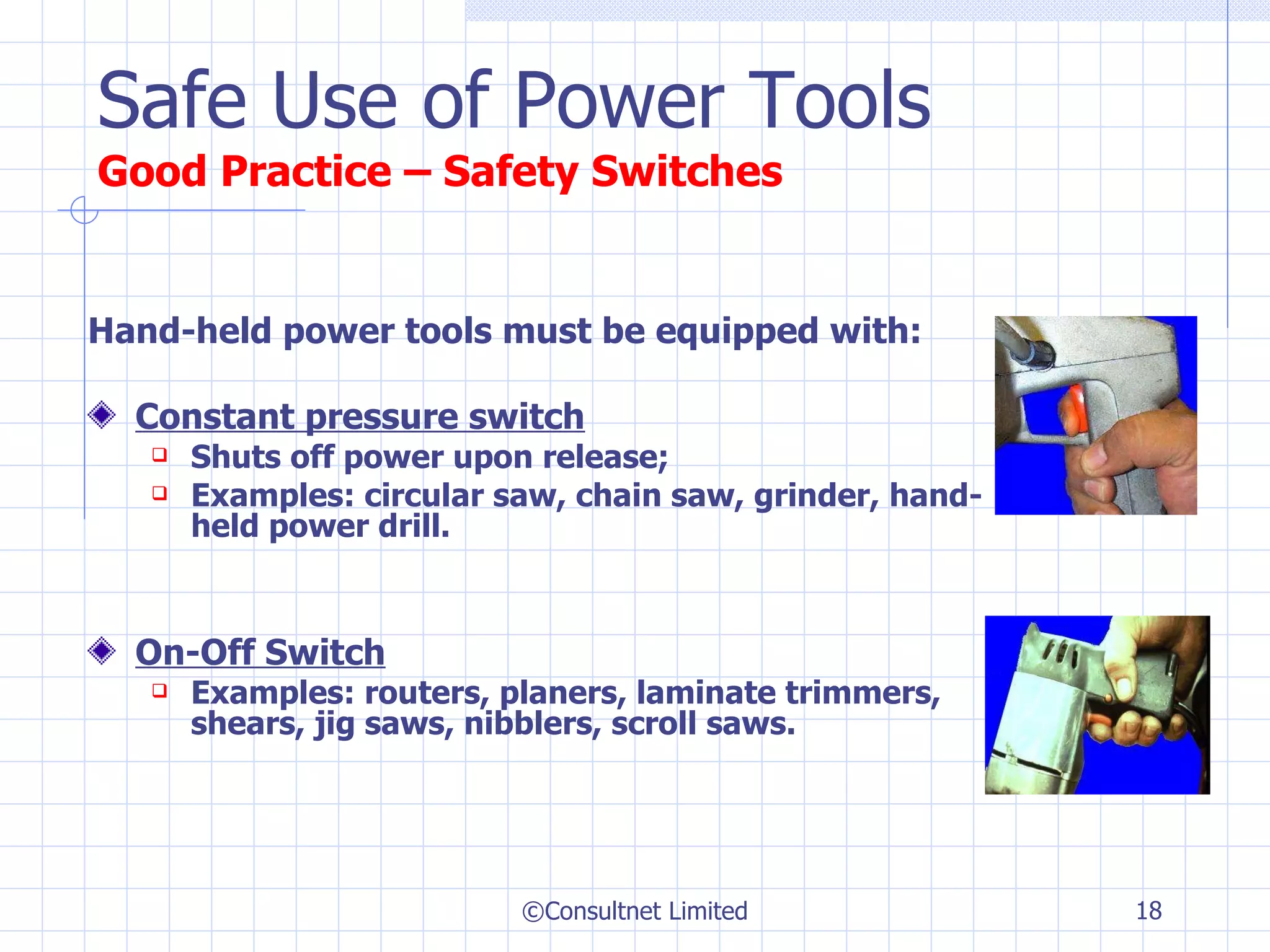 Safe use of power tools | PPT