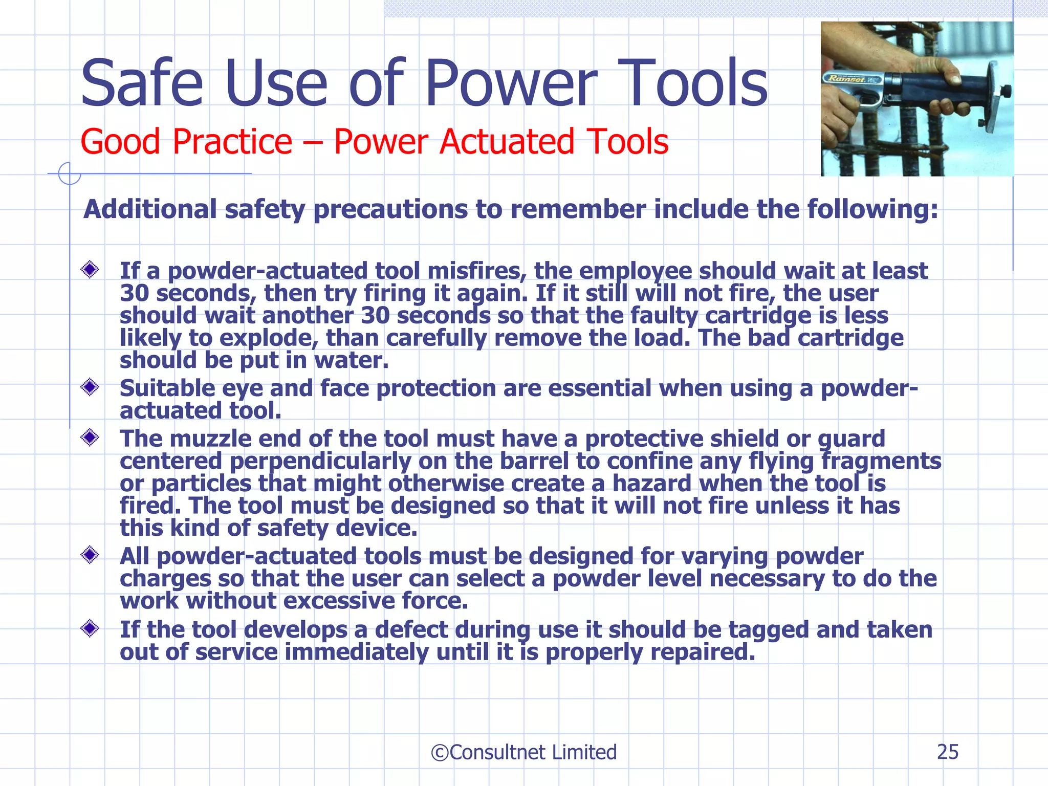 Safe use of power tools | PPT