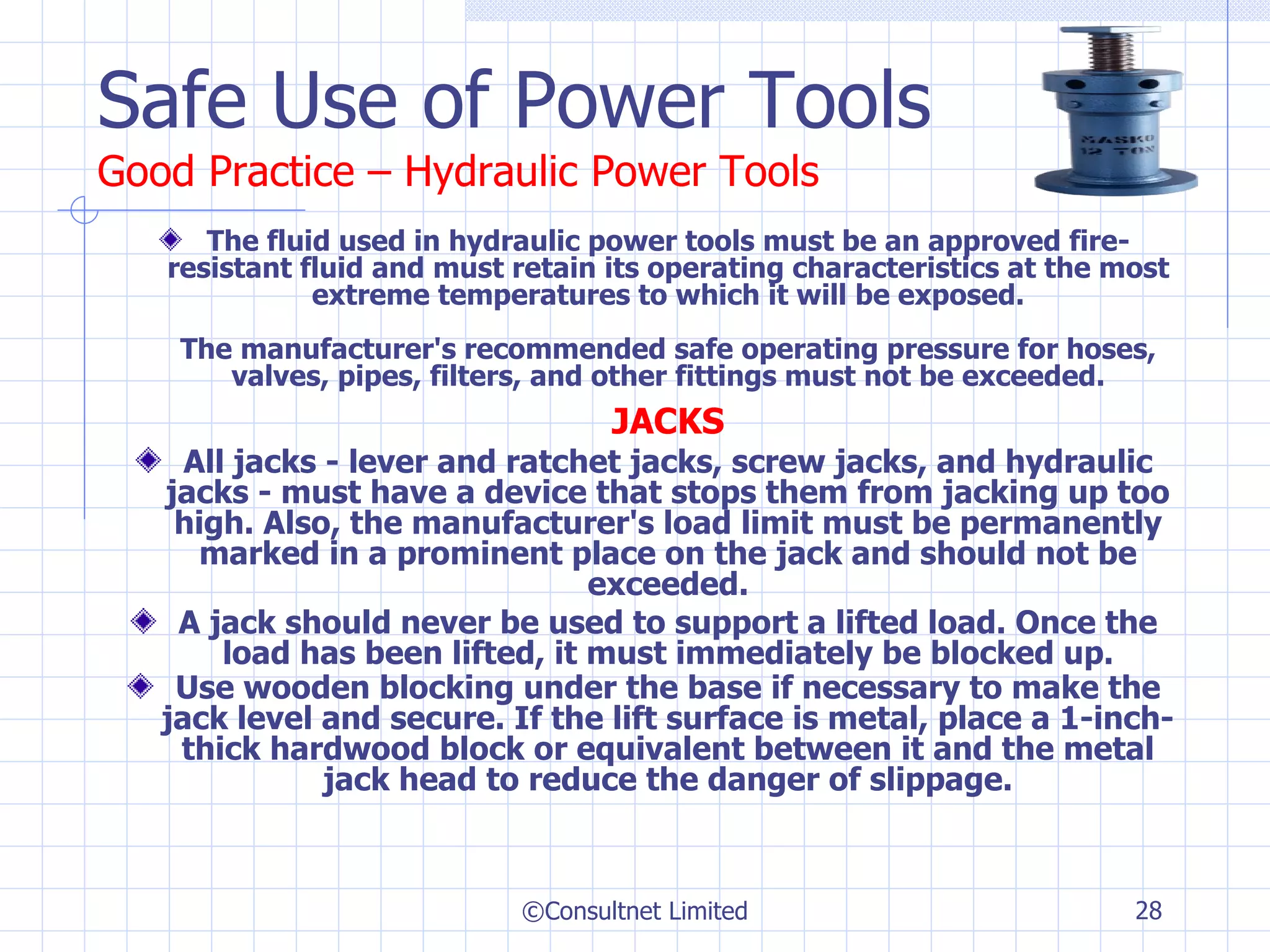 Safe use of power tools | PPT