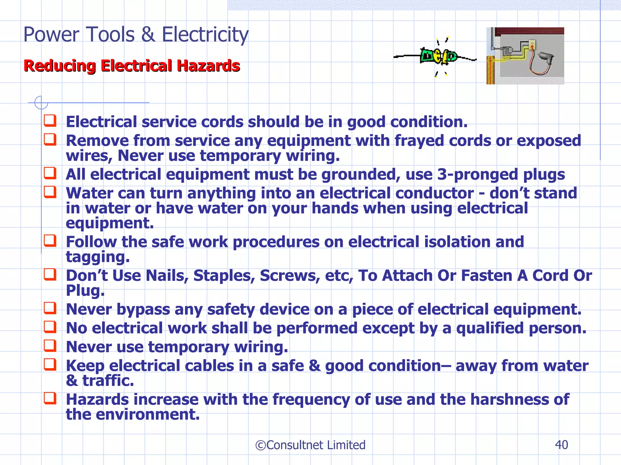 Safe use of power tools | PPT
