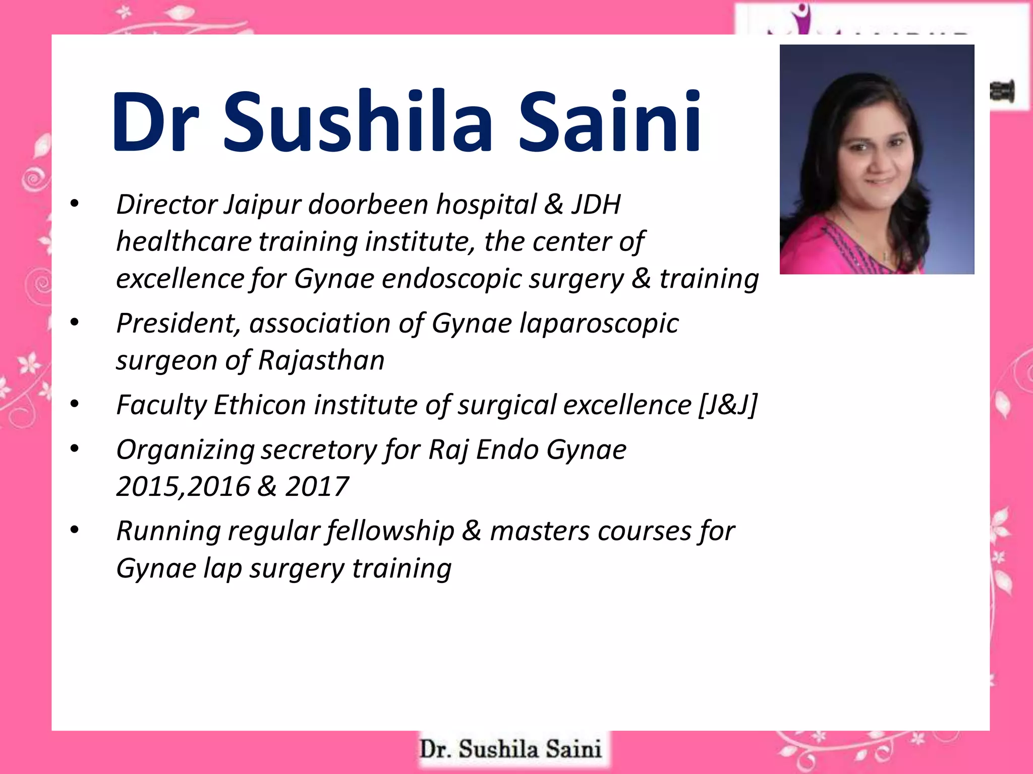 Safe use of vasopressin in pelvic surgeries- dr sushila saini,jaipur | PPT