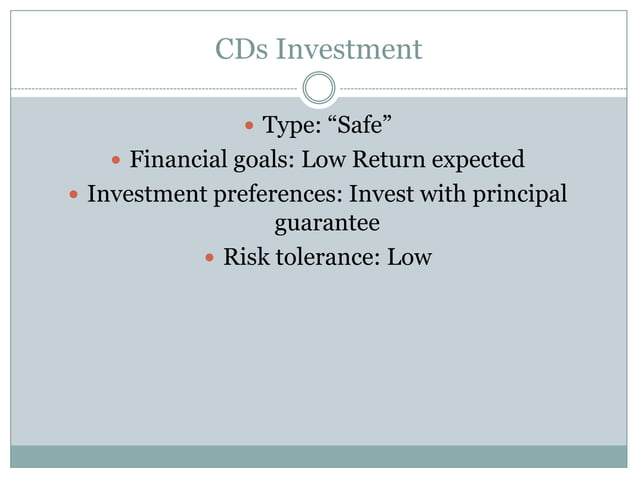 Safe vs. risky investments | PPTX