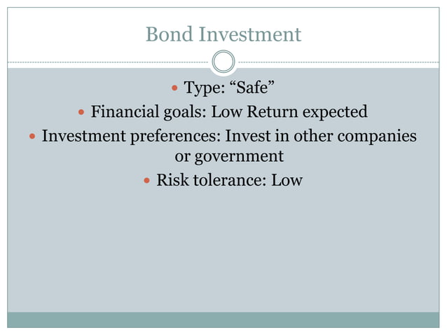 Safe vs. risky investments | PPTX