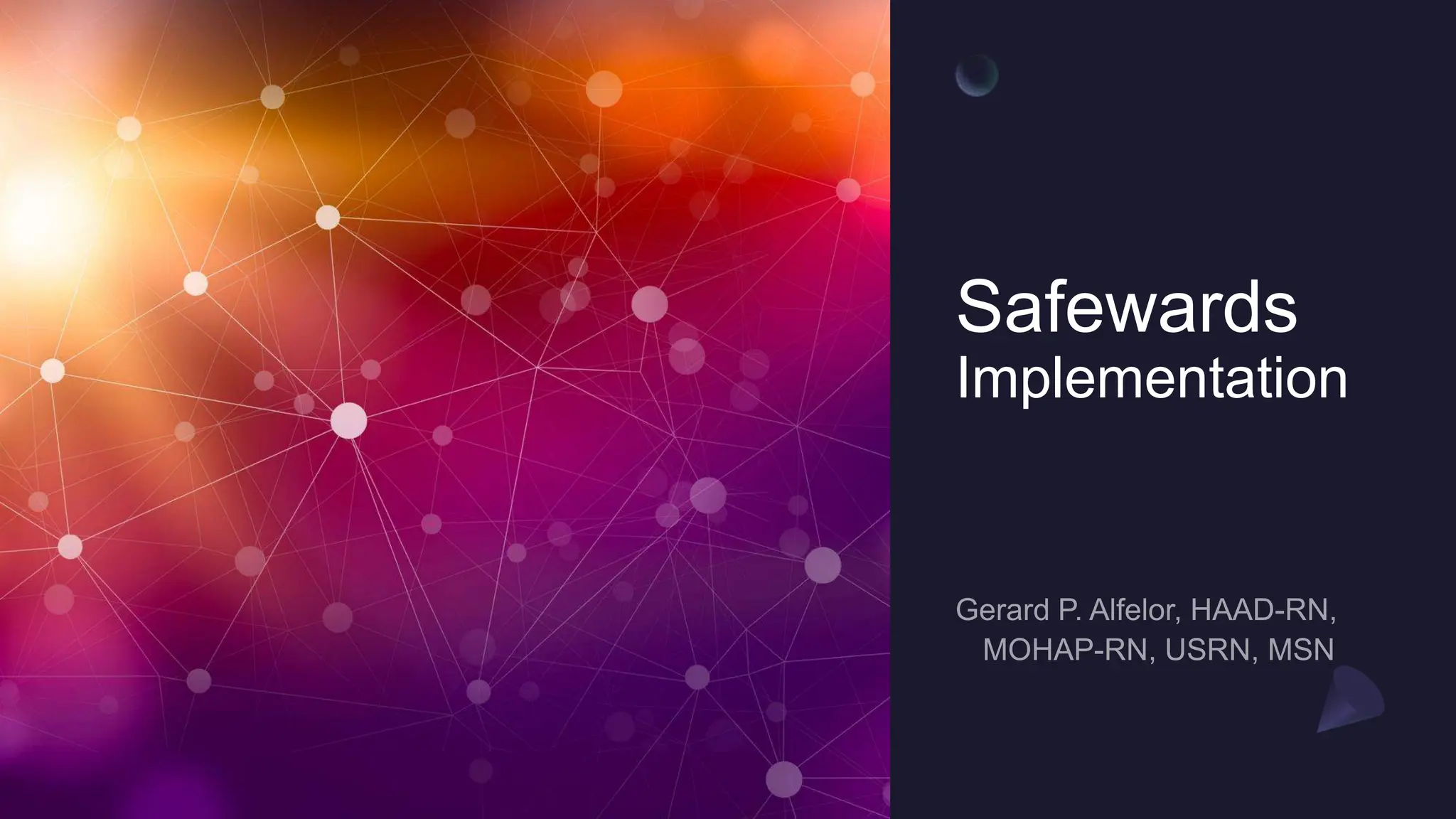 Safewards implementation on the 10 most steps | PPTX