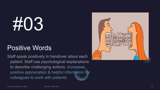 Safewards implementation on the 10 most steps | PPTX