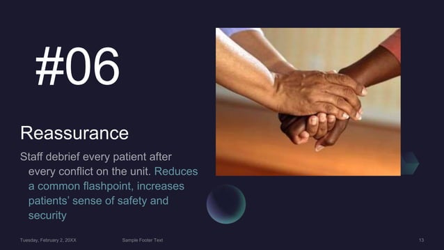 Safewards implementation on the 10 most steps | PPTX