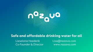 Safe water for all with nazava water filters | PDF