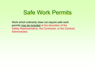 SAFE WORK PERMIT | PPT
