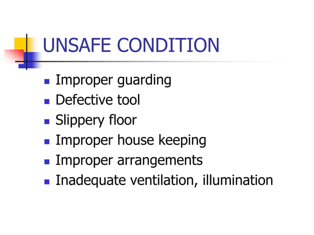 SAFE WORK PRACTICES.ppt | Injuries | Diseases and Conditions