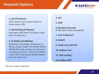 Safex pay avantgarde -presentation | PPT