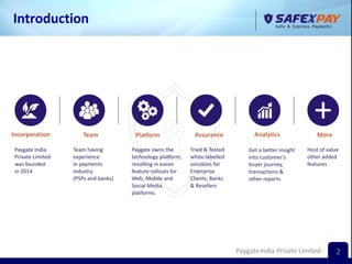 Safex pay corporate presentation | PPTX