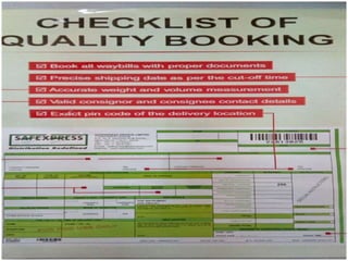 Booking operation in Logistics company | PPTX