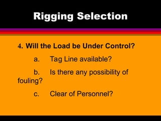 safety rigging is the process of safe li | PPT